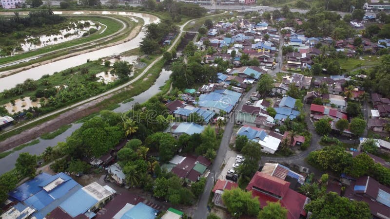 Aerial View Malays Kampung House Stock Video - Video of village, asia ...