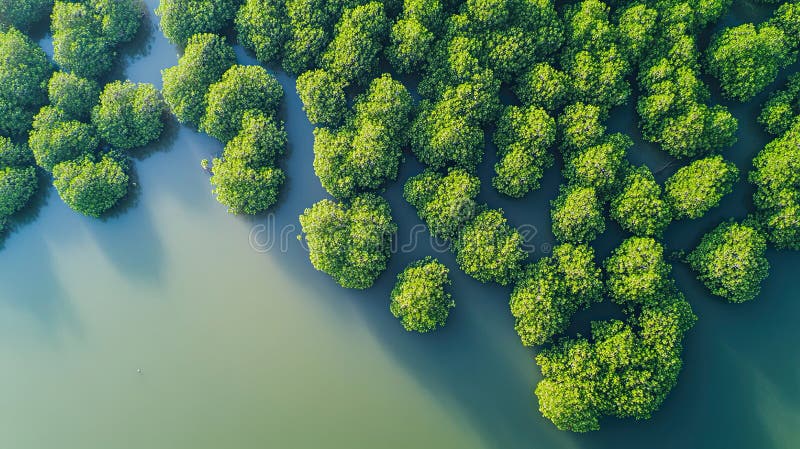 Aerial View of Mangrove Forest. Nature Conservation Concept Stock ...