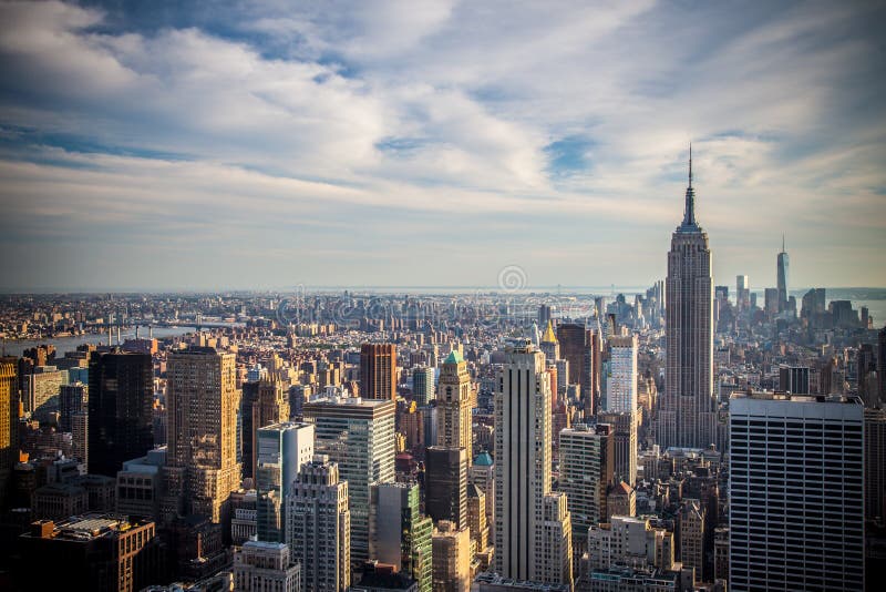 Aerial view Manhattan editorial stock image. Image of manhattan - 58430969