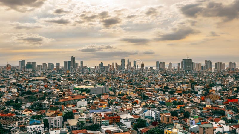 Aerial view of manila city stock photo. Image of view - 317400450