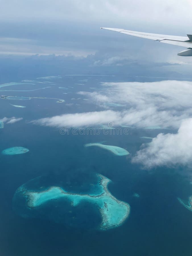 Aerial View on a Many Tropical Islands in Ocean Stock Photo - Image of ...