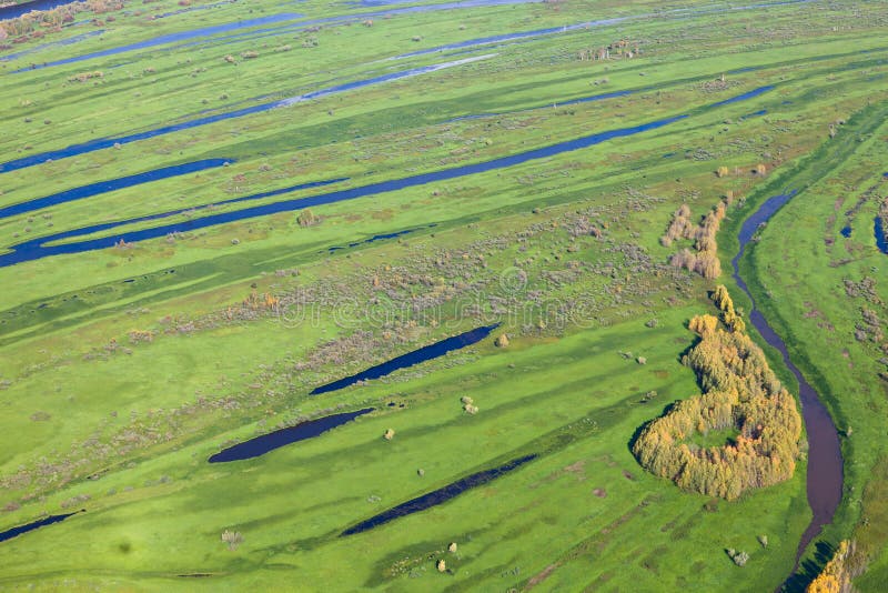 Lowland in Autumn, Top View Stock Image - Image of nature, field: 113943253