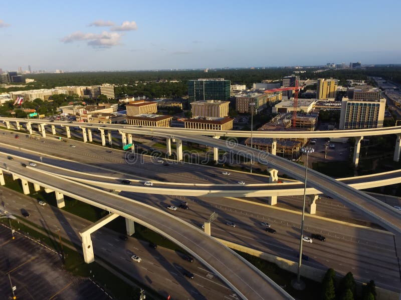 Top View Massive Highway Intersection, Stack Interchange Editorial ...