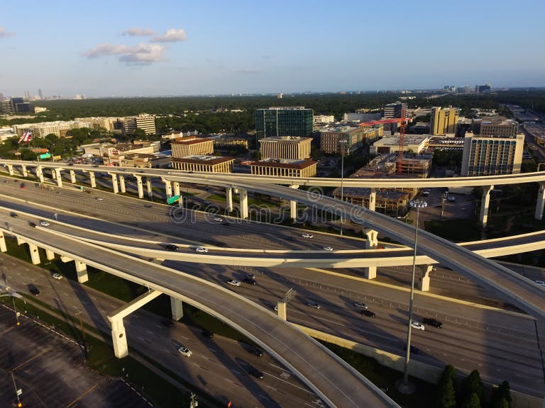 Top View Massive Highway Intersection, Stack Interchange Editorial ...