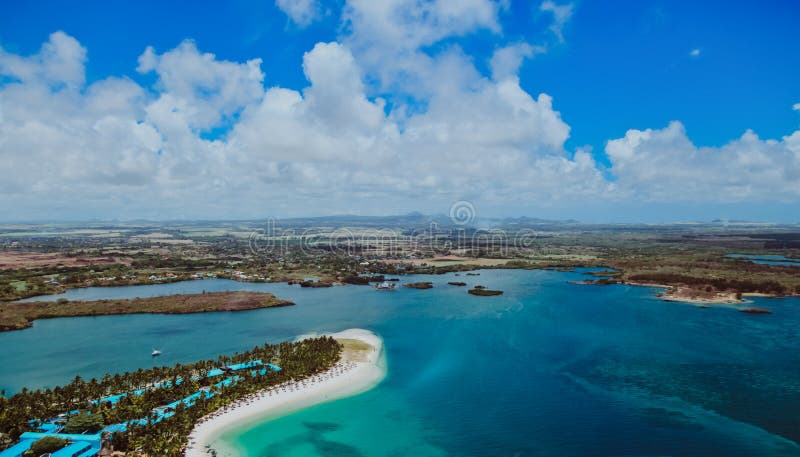 Sky View Mauritius stock image. Image of riff, hauser - 36480603