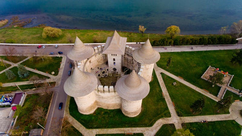 Aerial View of Medieval Fort in Soroca. Editorial Stock Photo - Image ...