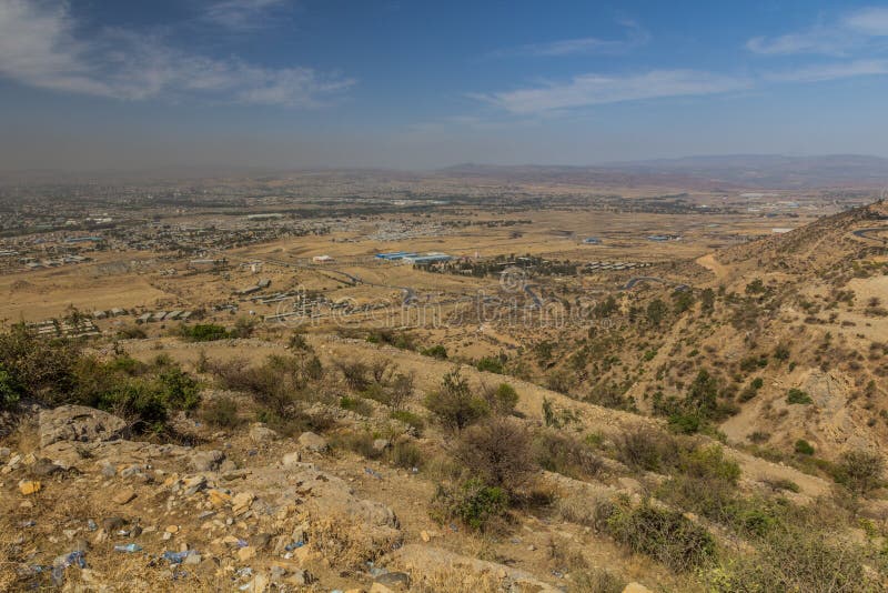 Aerial View of Mekele, Ethiop Stock Photo - Image of aerial, outdoor ...