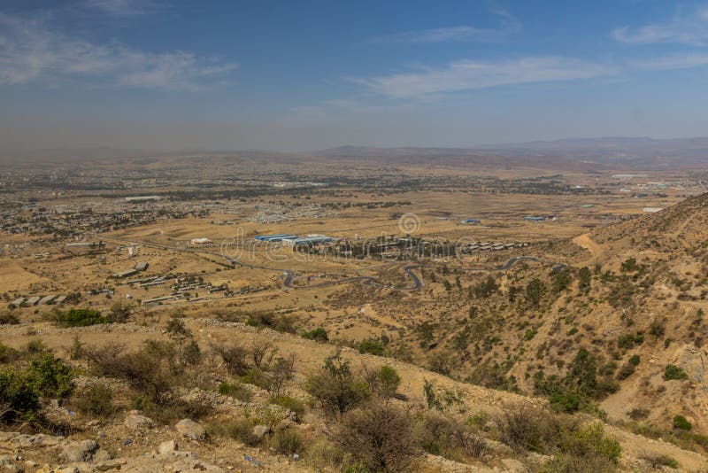 Aerial View of Mekele, Ethiopi Stock Photo - Image of view, scene ...
