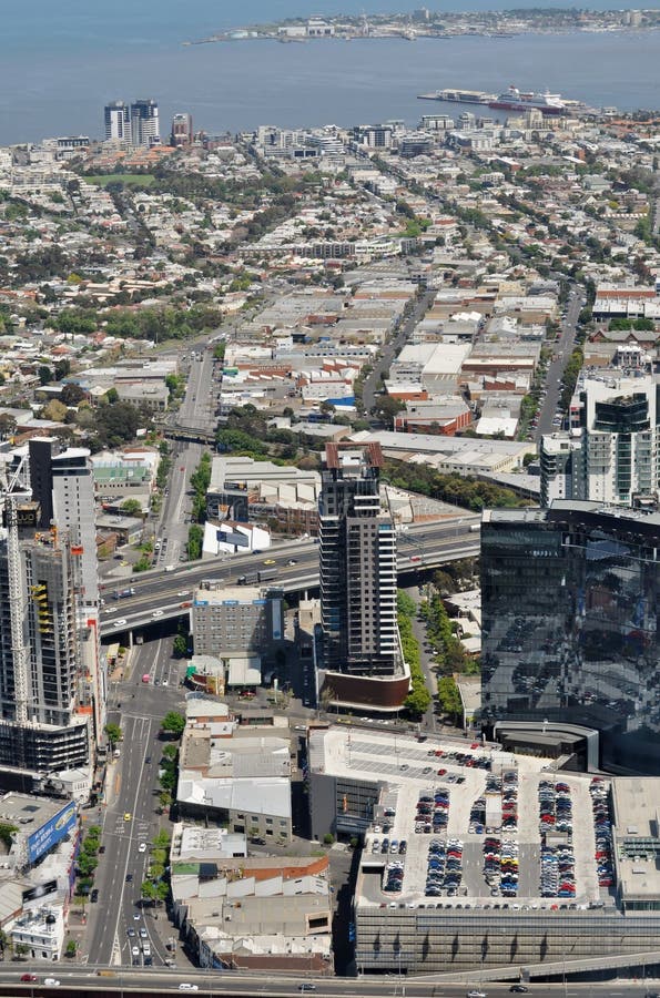 Aerial View of Melbourne City Editorial Photo - Image of state ...