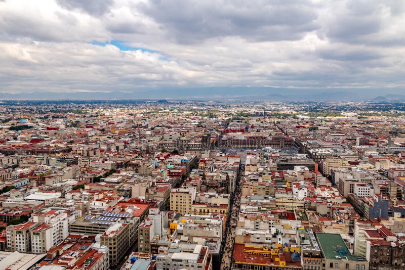 Aerial View of Mexico City - Mexico Stock Photo - Image of aerial ...