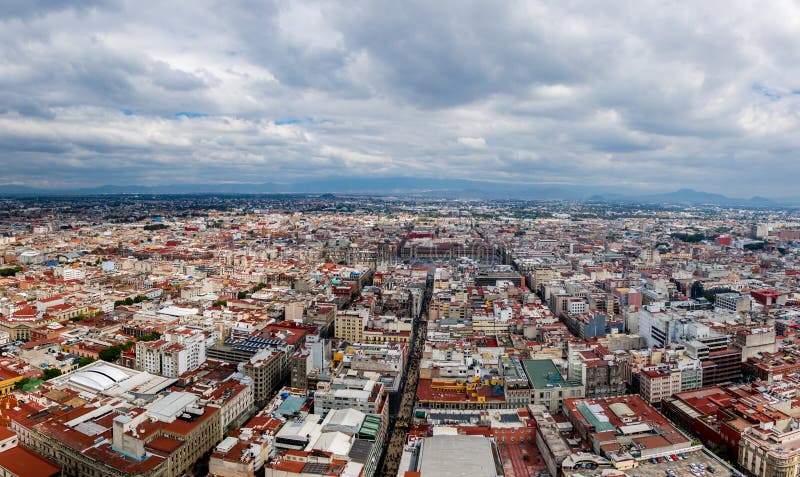 Aerial View of Mexico City - Mexico Stock Image - Image of national ...