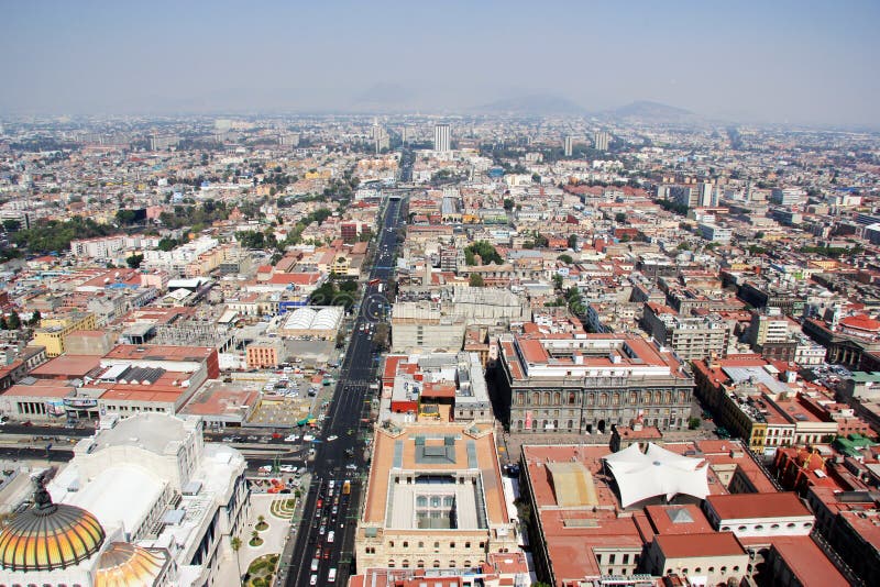 Aerial view of Mexico City stock photo. Image of mexican - 31996234