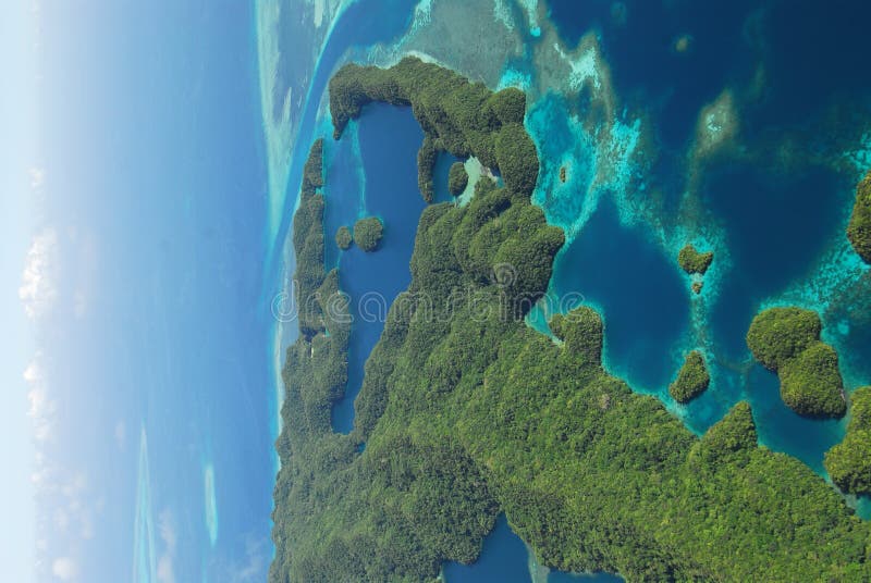 Aerial View of Micronesia Islands Stock Photo - Image of islands ...
