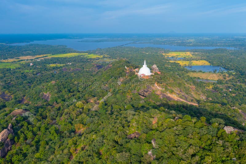 Aerial View of Mihintale Buddhist Site in Sri Lanka Stock Image - Image ...