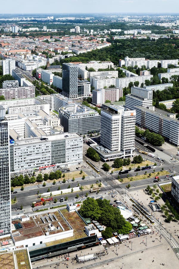 Aerial View of the Mitte District in Berlin, Germany Editorial ...