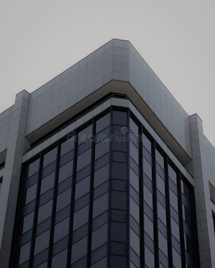 Aerial View of a Modern Office Building Stock Image - Image of ...