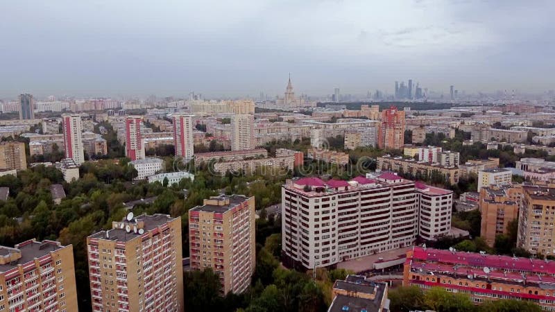 Aerial View of the Modern Rooftops and Buildings of the Ecological ...