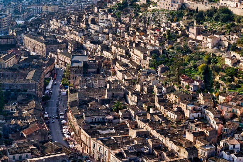 Aerial View of Modica Sicily Italy Editorial Photography - Image of ...