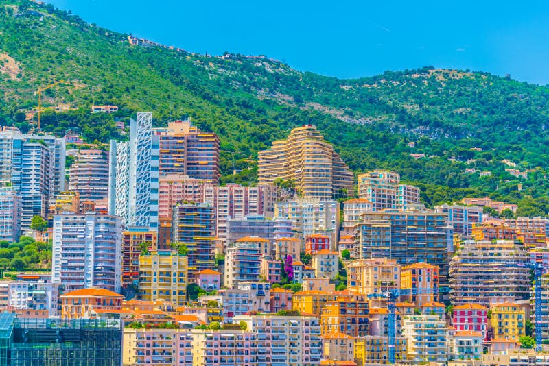 Aerial view of Monaco stock photo. Image of roof, europe - 206097990