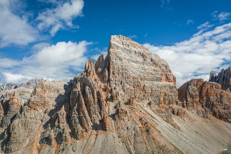 Monte Paterno Near Tre Cime Di Lavaredo, Dolomites, Italy Stock Photo ...
