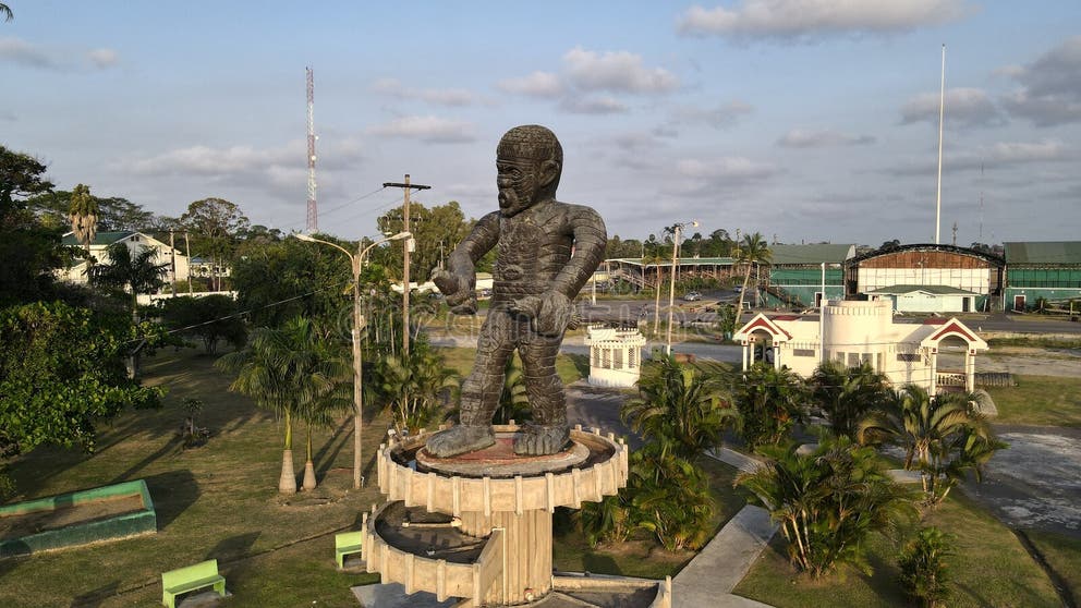 Aerial View of the 1763 Monument in Georgetown, Guyana. Editorial ...