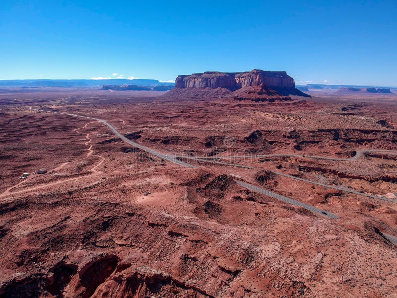 Aerial View of Monument Valley, Arizona, USA Stock Photo - Image of ...