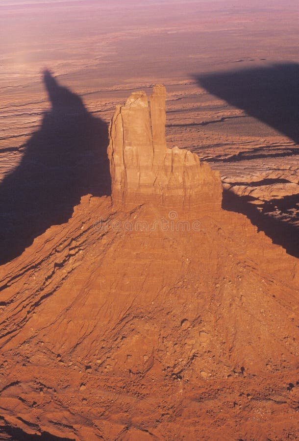 Aerial View of Monument Valley at Sunset, Arizona Stock Image - Image ...