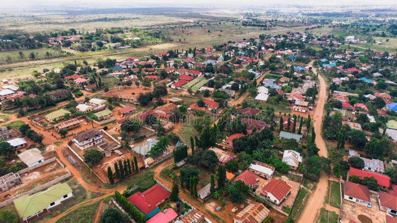 Aerial View of Morogoro Town on a Sunny Day. Stock Image - Image of ...
