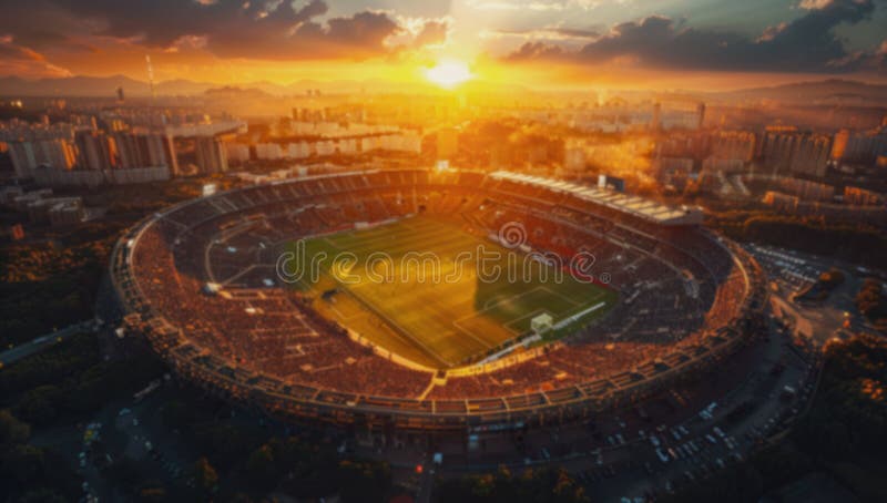 An Aerial View of the Most Beautiful Stadium Stock Illustration ...