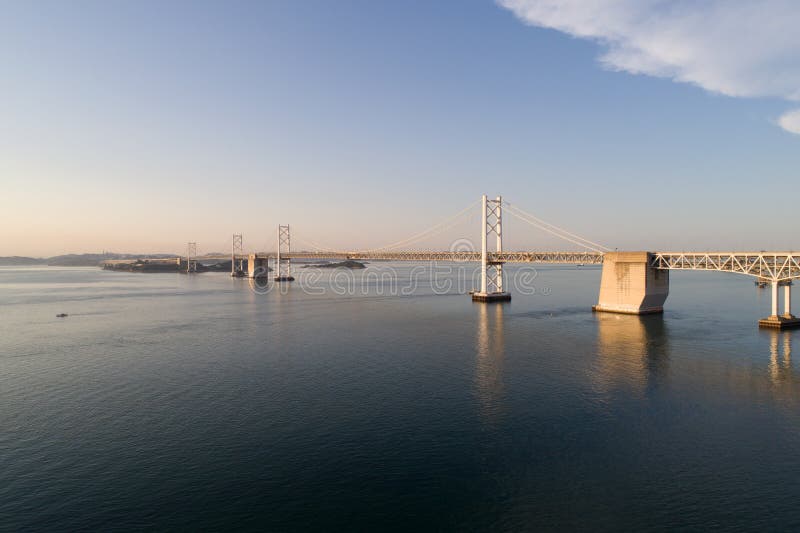 Aerial View of Motorway Bridge Stock Photo - Image of bridge, marine ...