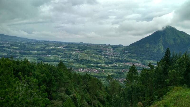 Aerial View Mount Andong Central Java Indonesia Tropical Forest Nature ...