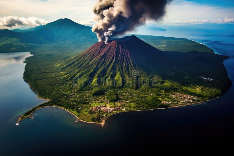 Gamalama Volcano Stock Illustrations – 4 Gamalama Volcano Stock ...