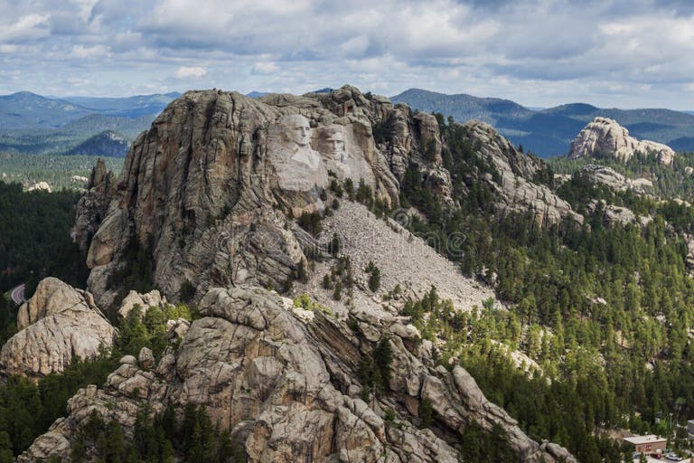 Aerial View of Mount Rushmore Stock Image - Image of president ...