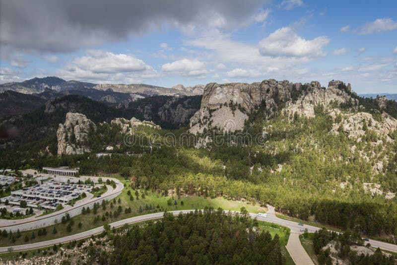 Mt Rushmore View from Below in South Dakota Stock Photo - Image of ...