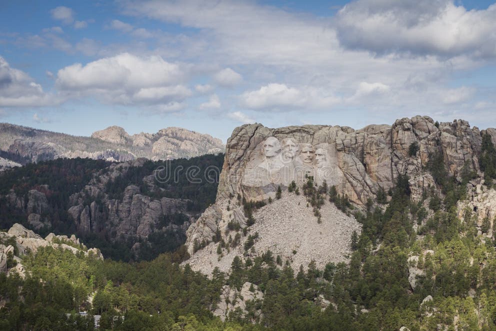Aerial View of Mount Rushmore Stock Image - Image of leader, memorial ...