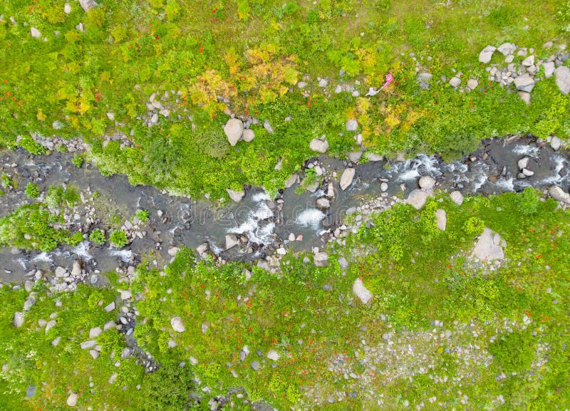 River smooth flow stock photo. Image of leaf, waterfall - 223766300