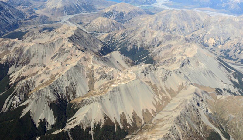 Aerial view of mountains stock image. Image of landscape - 12897047
