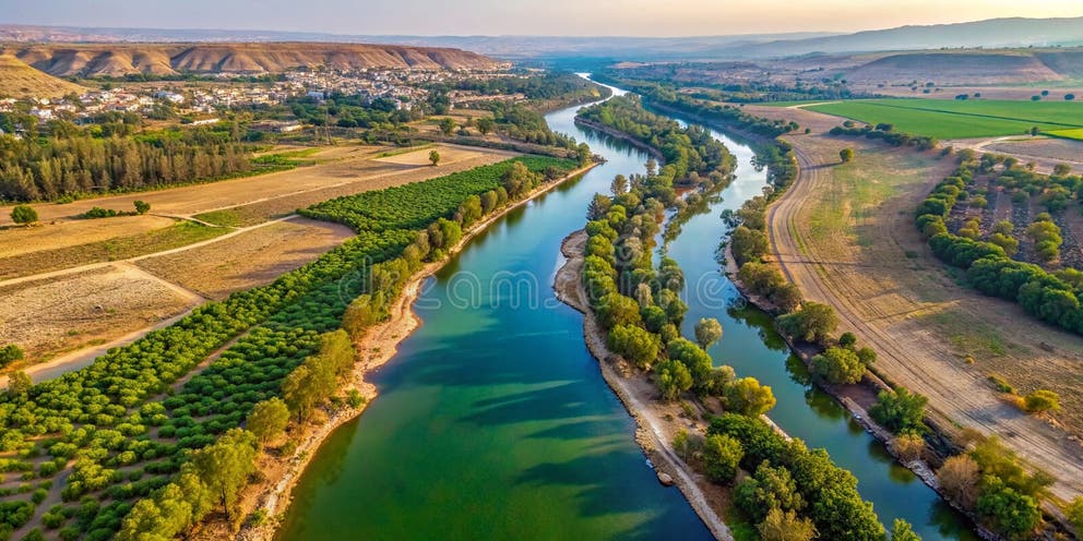 Aerial View of Mtskheta River in Georgia AI Generated Stock ...