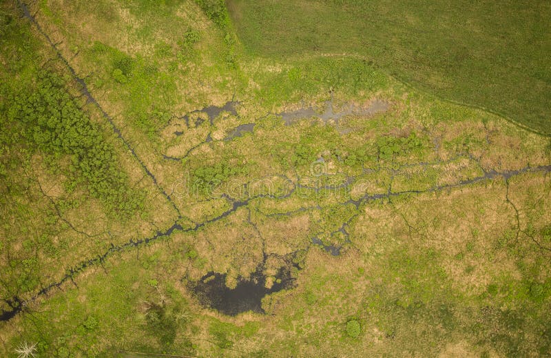 Aerial View of Muddy Place in Spring Morning Stock Image - Image of ...