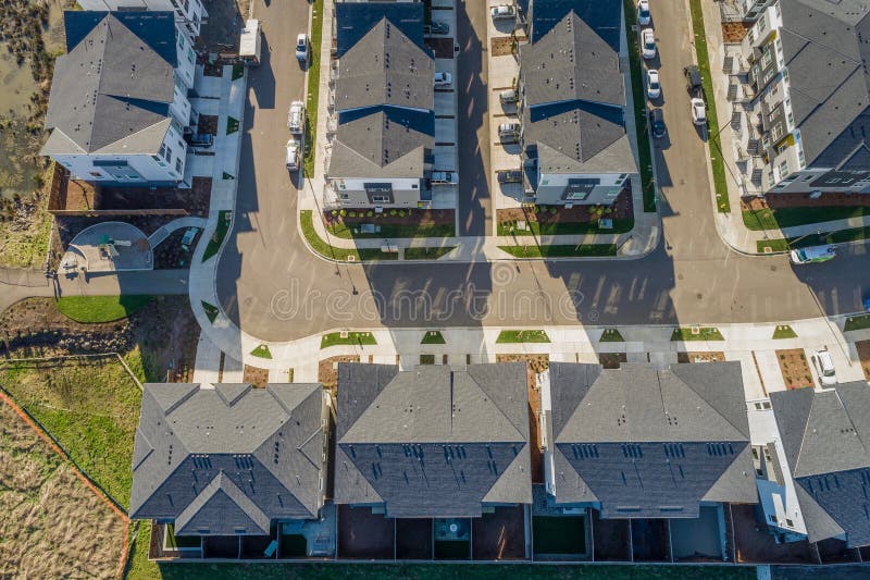 Aerial View of a Multiple Housing Development Editorial Photo - Image ...