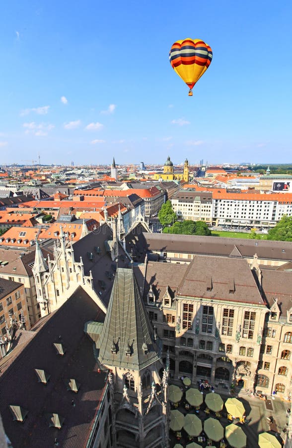 The Aerial View of Munich City Center Stock Photo - Image of aerial ...
