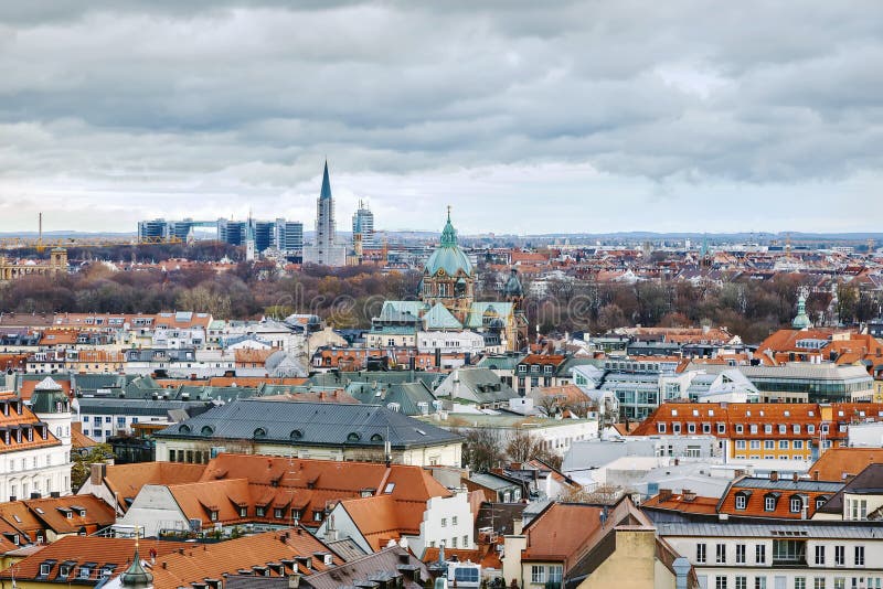 Aerial View of Munich, Germany Stock Photo - Image of european, aerial ...