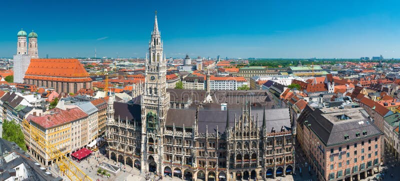 Aerial View of Munich in a Summer Day in Germany. Editorial Photo ...