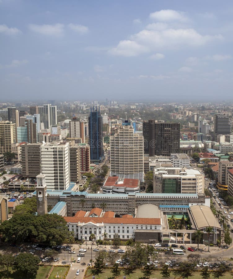 Aerial view of Nairobi stock image. Image of aerial, kenya - 44949803