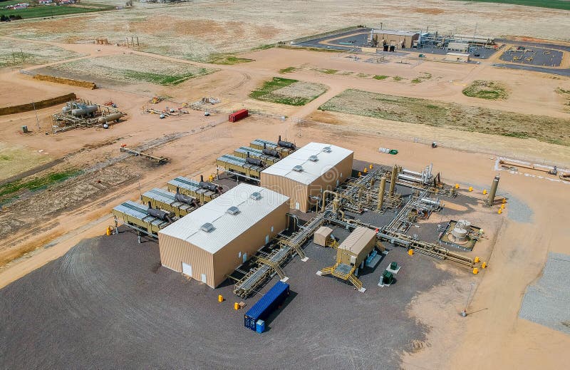 Natural Gas Processing and Storage Facility Stock Image - Image of ...