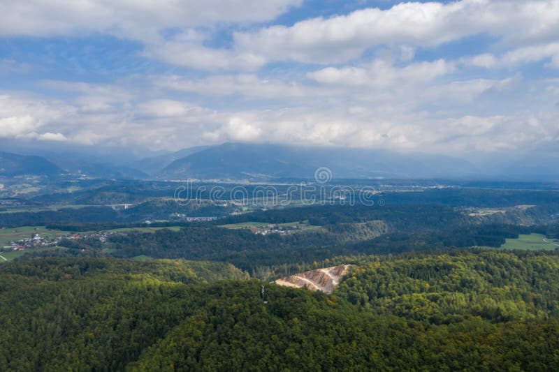 Aerial View of Natural Mountain Stock Photo - Image of horizon, park ...