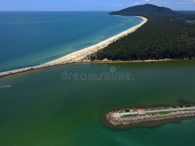 Aerial View of the Nature and Sea Stock Photo - Image of tree, beauty ...