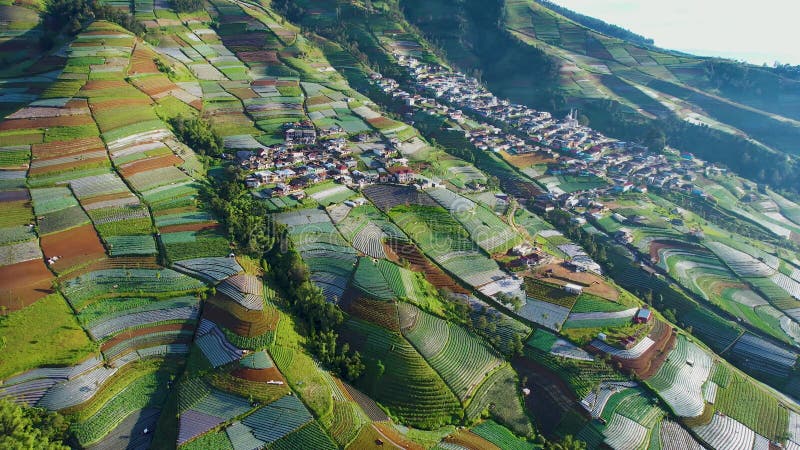 Aerial View of the Nepal Van Java is a Rural Tour on the Slopes of ...