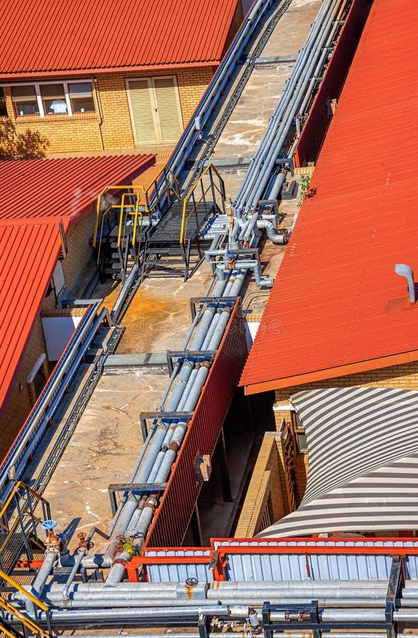 Network pf pipes stock image. Image of building, manufacturing - 195000123