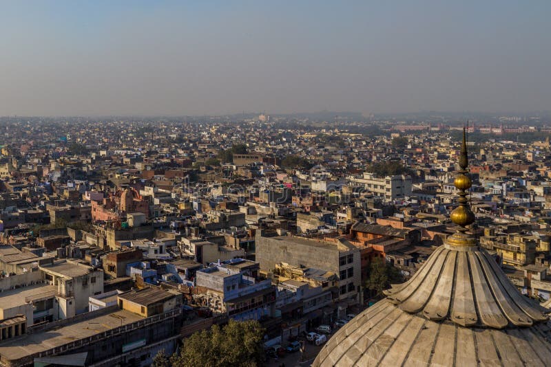 Aerial View of New Delhi, India Editorial Photography - Image of tops ...